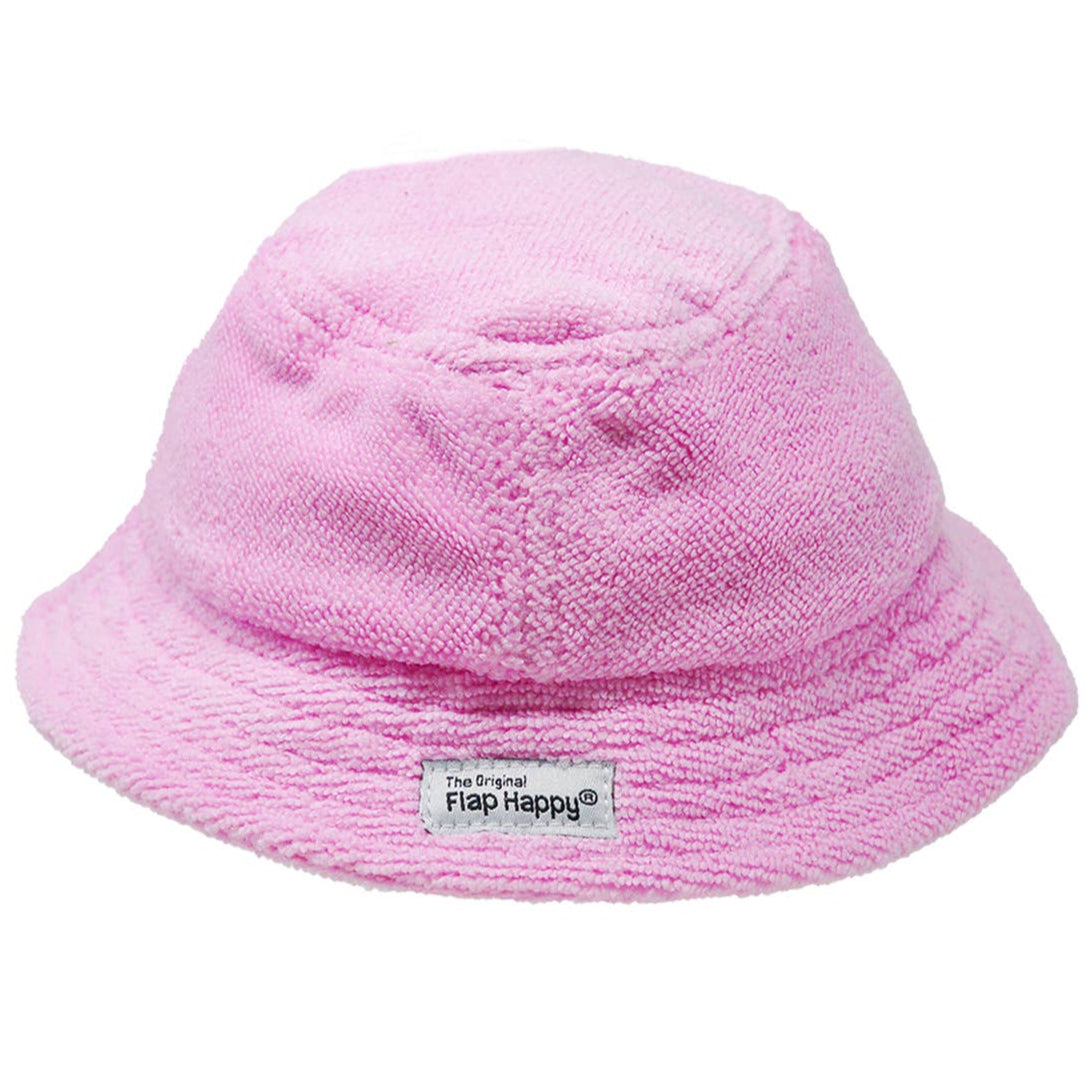 Flap Happy Terry Beach Bucket Hat in Pink | MEEMS – Meems