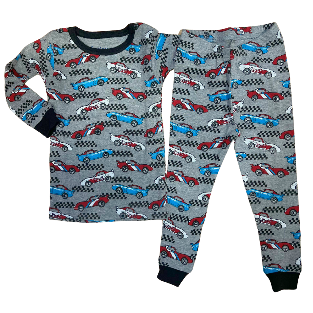 Baby Steps Racer Pajamas in Grey | MEEMS – Meems